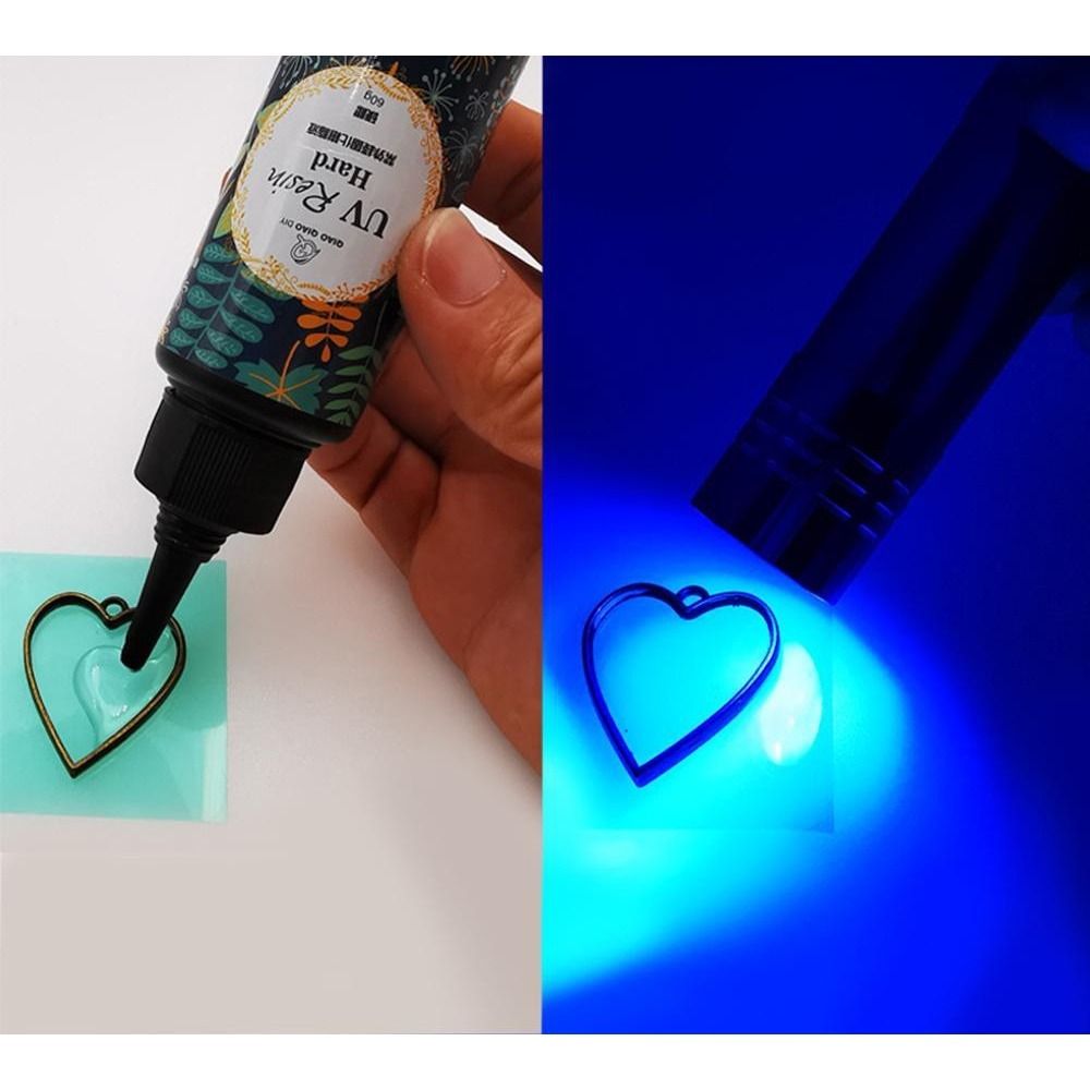 100g Hard UV Curing Epoxy Resin Crystal Clear Non Yellowing Jewellery ...