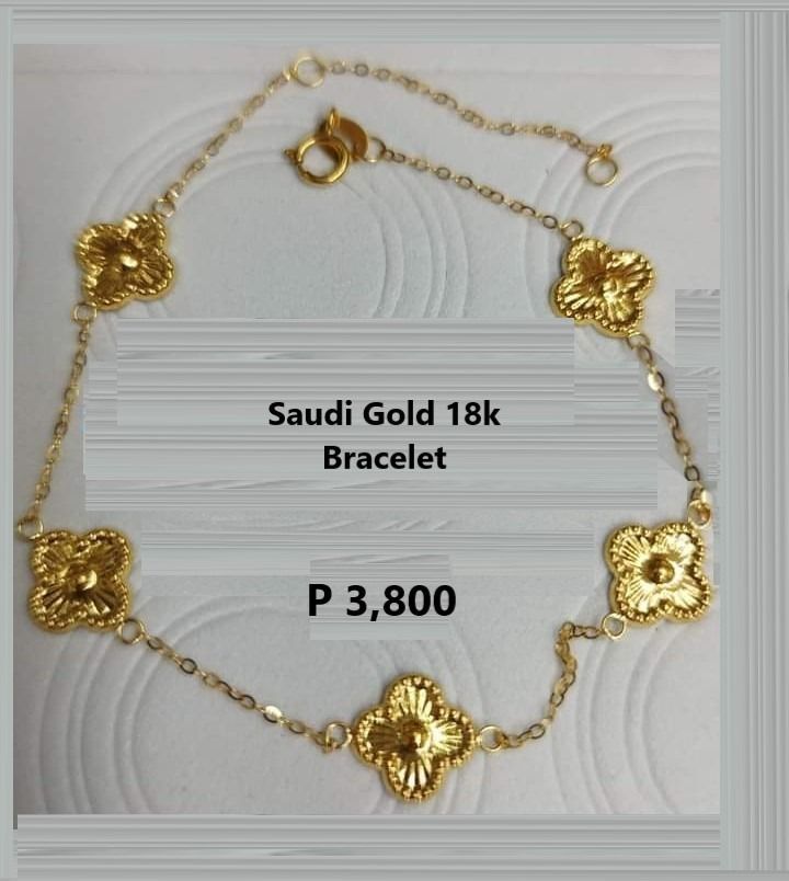 18 K SAUDI GOLD BRACELET, Women's Fashion, Jewelry & Organizers ...
