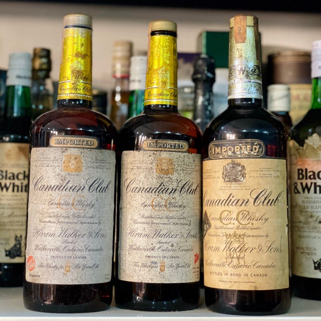 1L Canadian Club 1967 1982 1984 Whisky Whiskey vintage 1000ml, Food ...