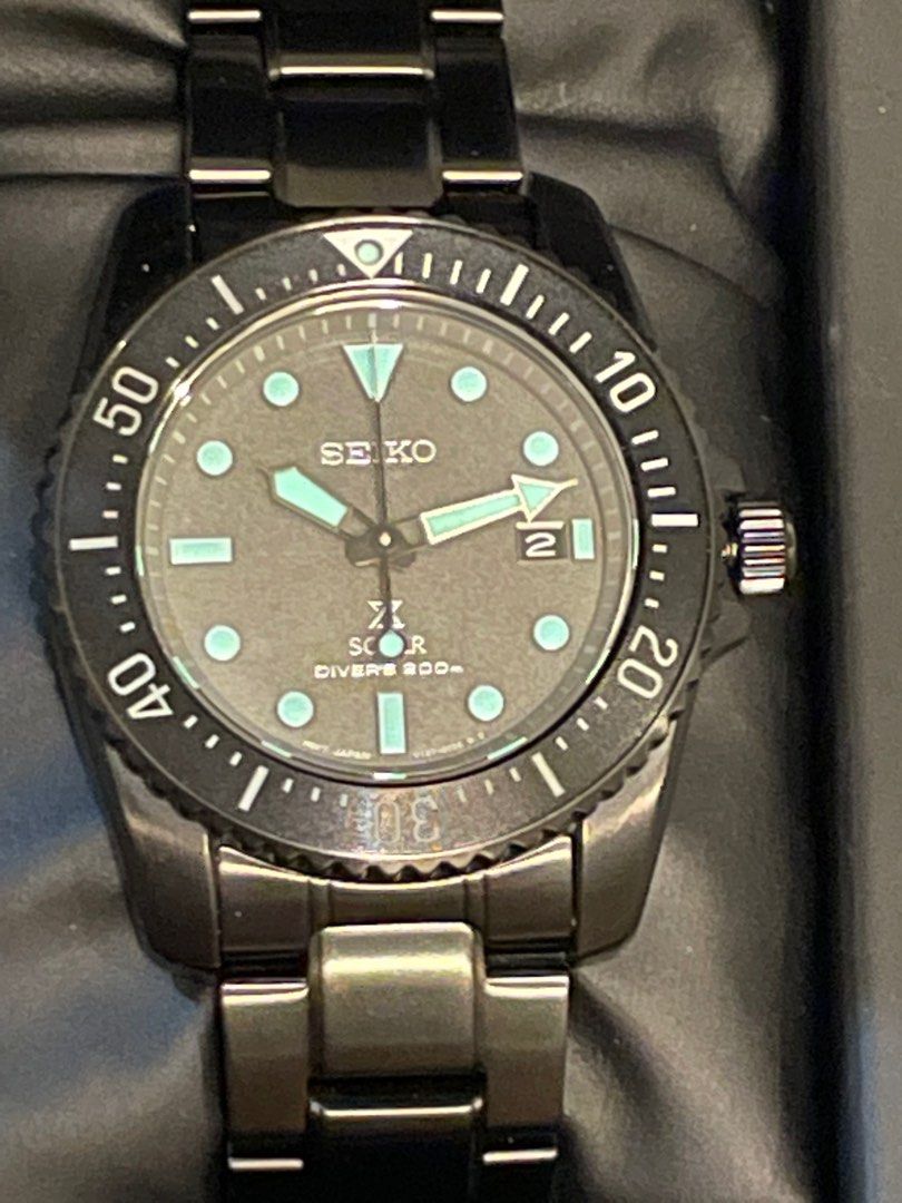 2022 Seiko night vision solar diver limited edition not Casio citizen ...