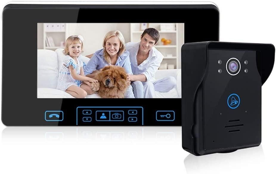 2.4G Wireless Video Door Phone Doorbell Intercom System 7-inch Color ...