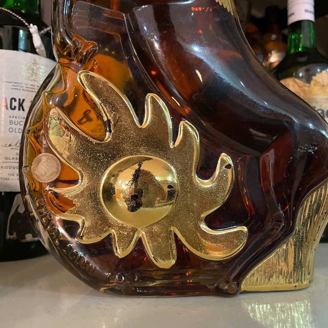 24K Gold Rouyer Guillet glass sun horse cognac xo not VSOP cognac 750ml ...