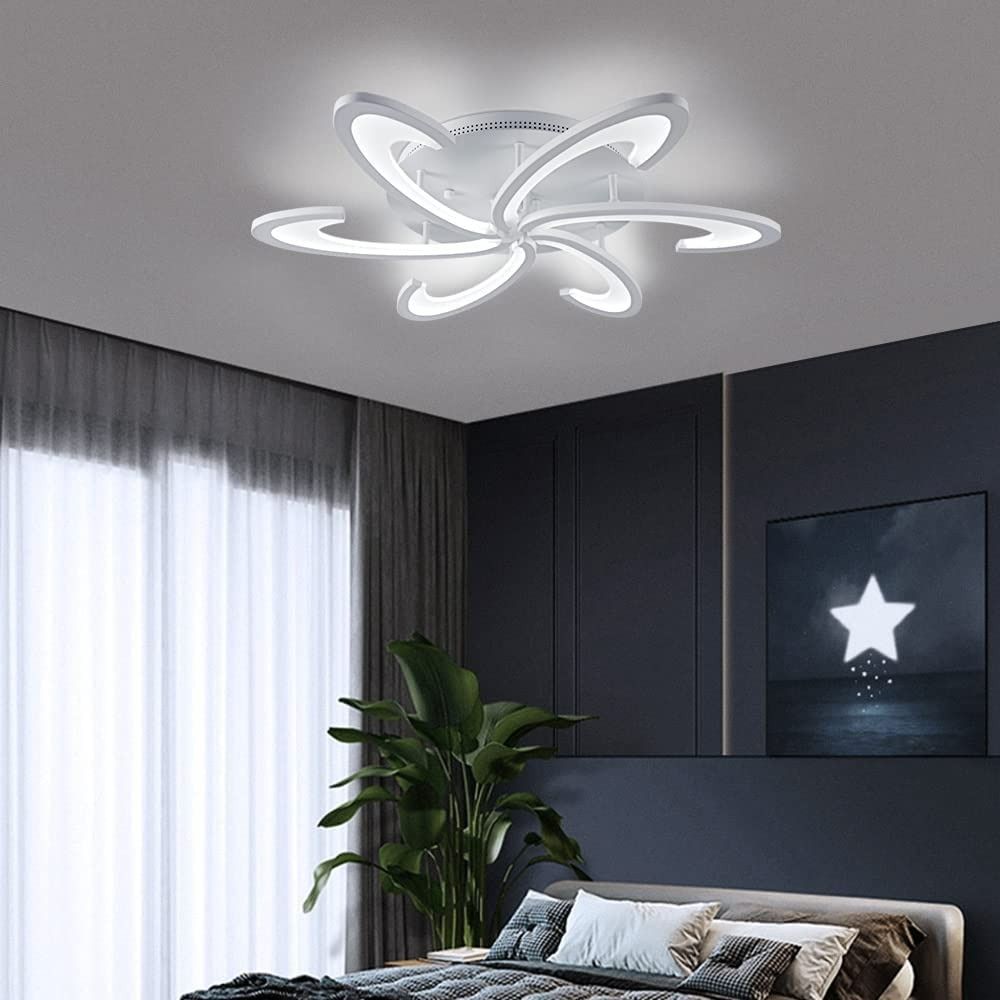 3640) GreeLustr Ceiling Lights Living Room - 6000K Cool White Acrylic ...