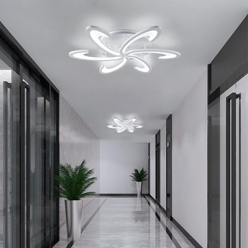 3640) GreeLustr Ceiling Lights Living Room - 6000K Cool White Acrylic ...
