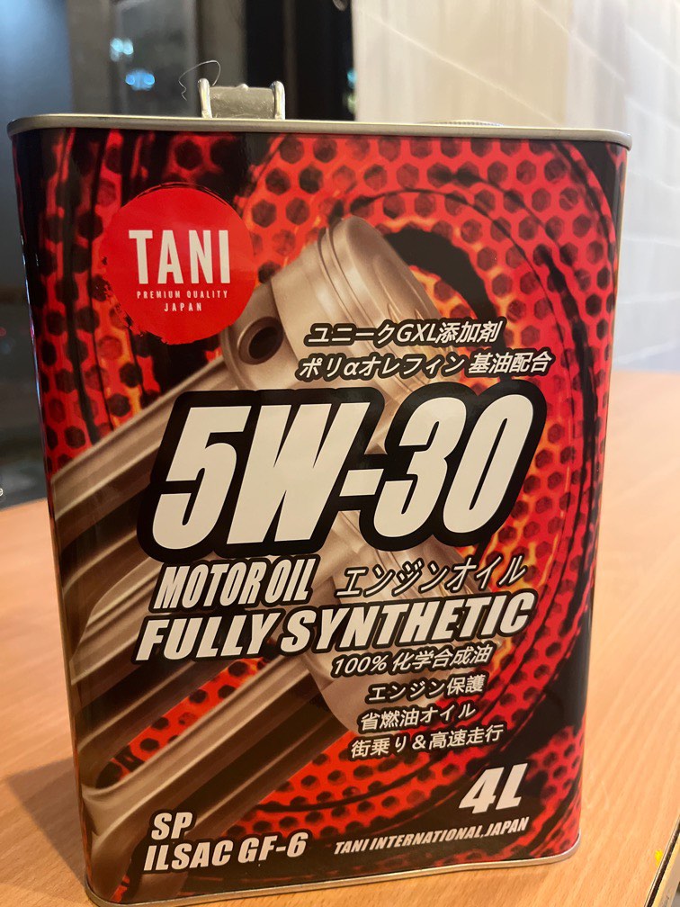 5W30 全合成 TANI 4 升, 行貨, 汽車配件, 其他 - Carousell
