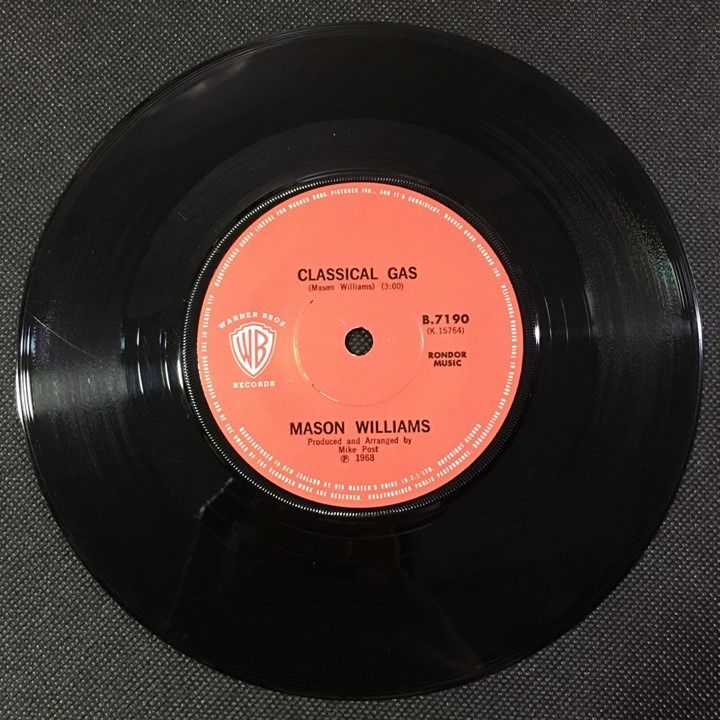7" Mason Williams - Classical Gas Vinyl Record Plaka, Hobbies & Toys ...