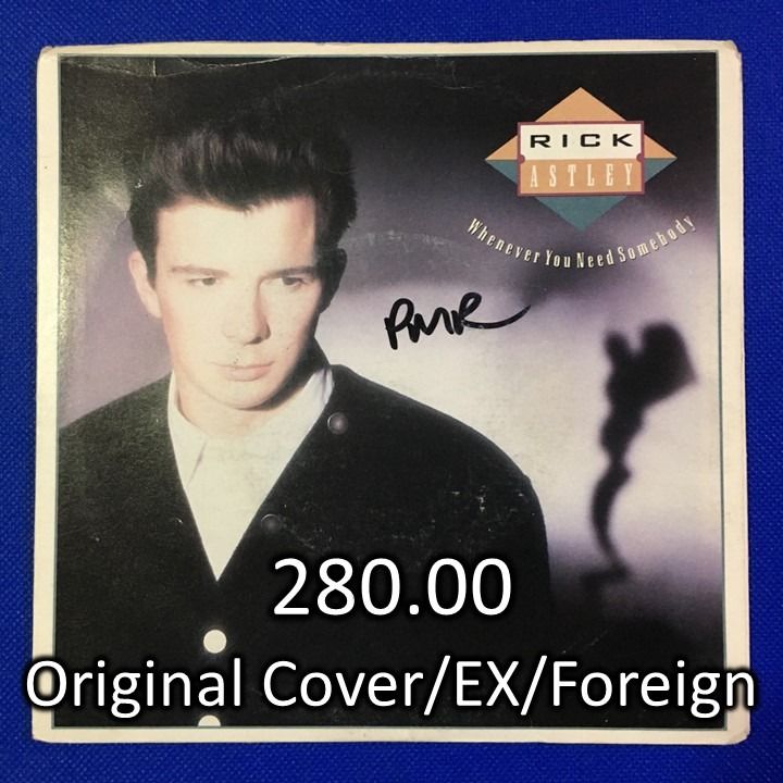 7" Rick Astley - Whenever You Need Somebody Vinyl Record Plaka, Hobbies ...