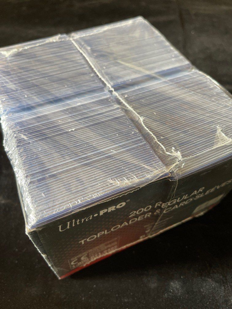 美國 USA Ultra Pro 原裝 35pt 卡套 卡夾 US Ultrapro 200 Regular Toploader & 200 Sleeves toploaders Sleeve ...