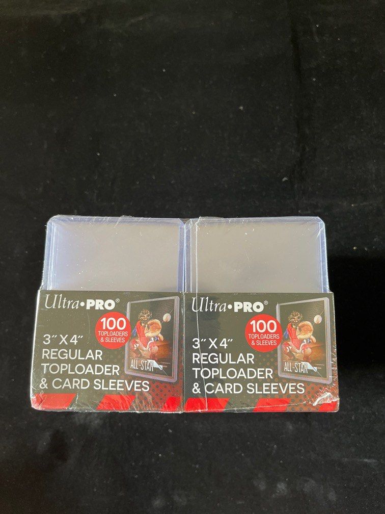 美國 USA Ultra Pro 原裝 35pt 卡套 卡夾 US Ultrapro 200 Regular Toploader & 200 Sleeves toploaders Sleeve ...