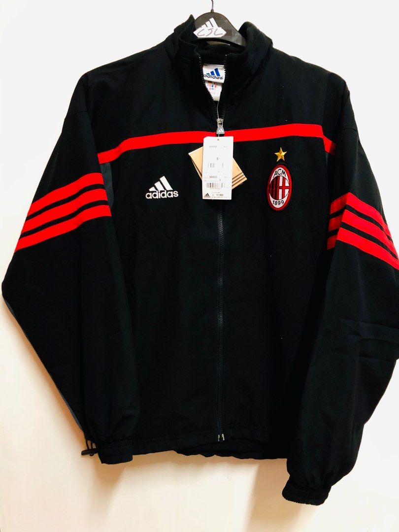 Adidas AC milan football jacket japan version AC米蘭 足球 外套 日本版, 運動產品, 運動與 ...