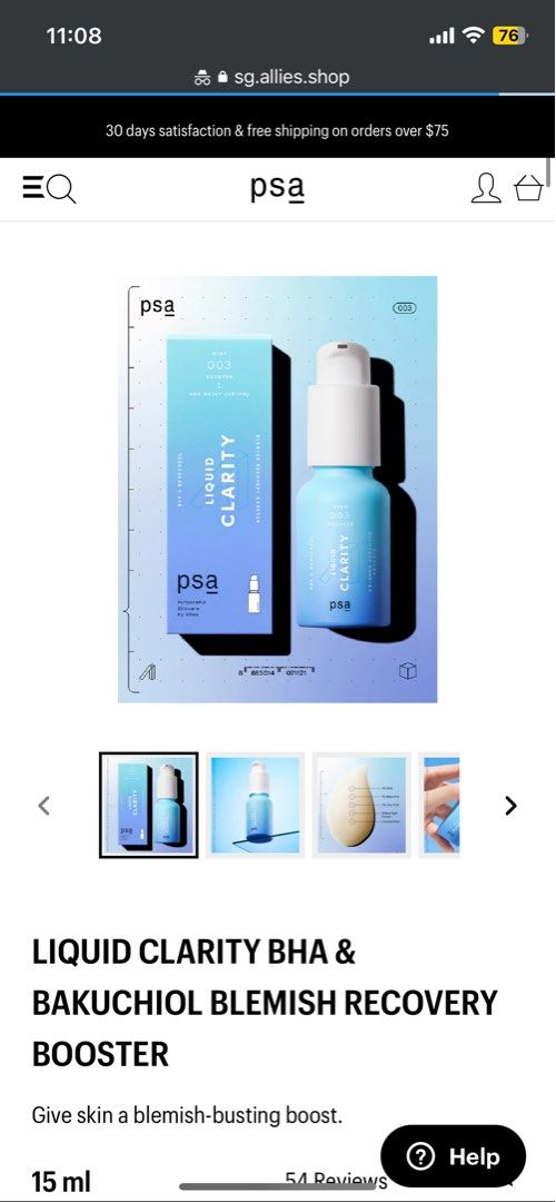 Allie’s of skin / PSA - Liquid clarity BHA, Beauty & Personal Care, Face, Face Care on Carousell