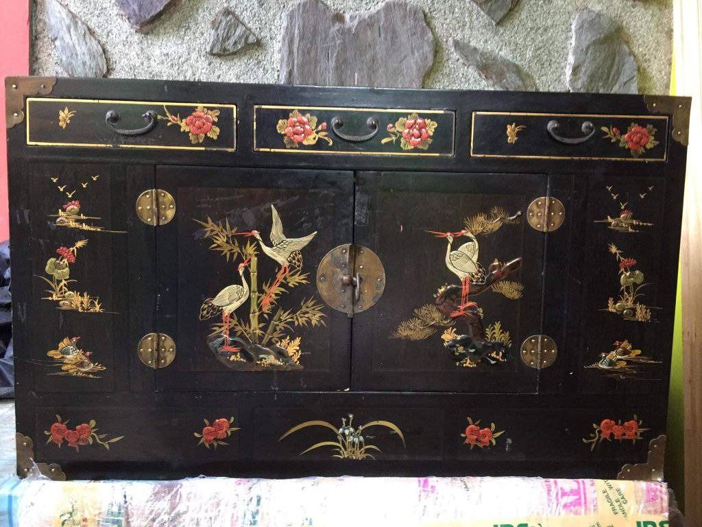 ANTIQUE/VINTAGE - JAPANESE ORIENTAL CABINET, Furniture & Home Living ...