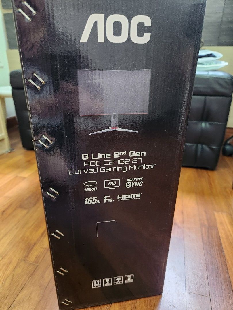 AOC G Line 2nd Gen C27G2 27-inch Curved Gaming Monitor, Computers ...