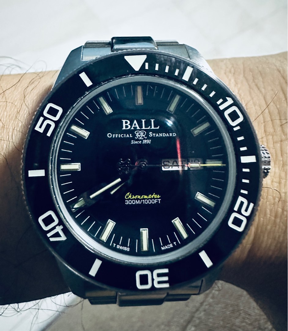 BALL Chronometer 300m, Men's Fashion, Watches & Accessories, Watches on ...