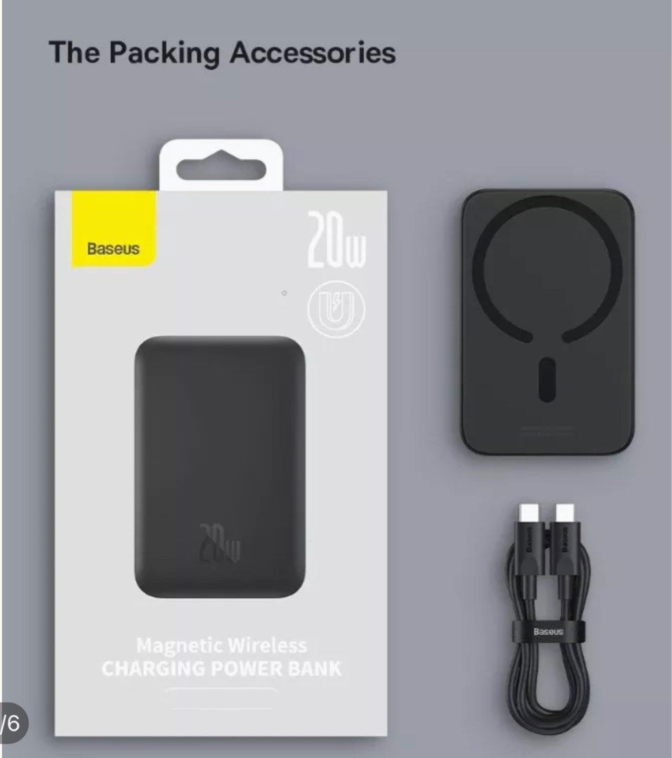 Baseus MagSafe 10000mah Powerbank, Mobile Phones & Gadgets, Mobile ...