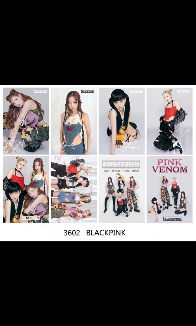 BLACKPINK BORN PINK KPOP POSTERS 1 SET 8 pcs, Hobbies & Toys ...