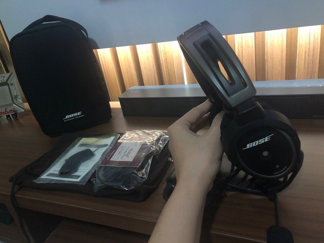 BOSE A20 aviation,single plug + ekstension, Elektronik, Audio di Carousell