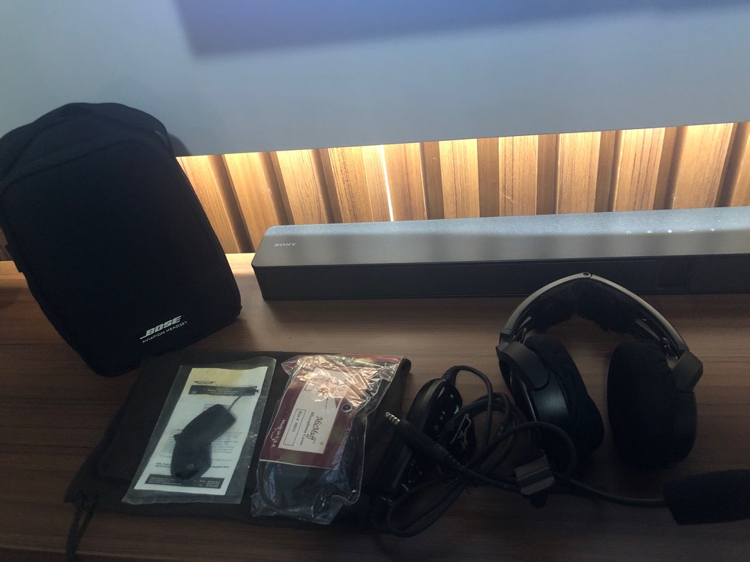 BOSE A20 aviation,single plug + ekstension, Elektronik, Audio di Carousell