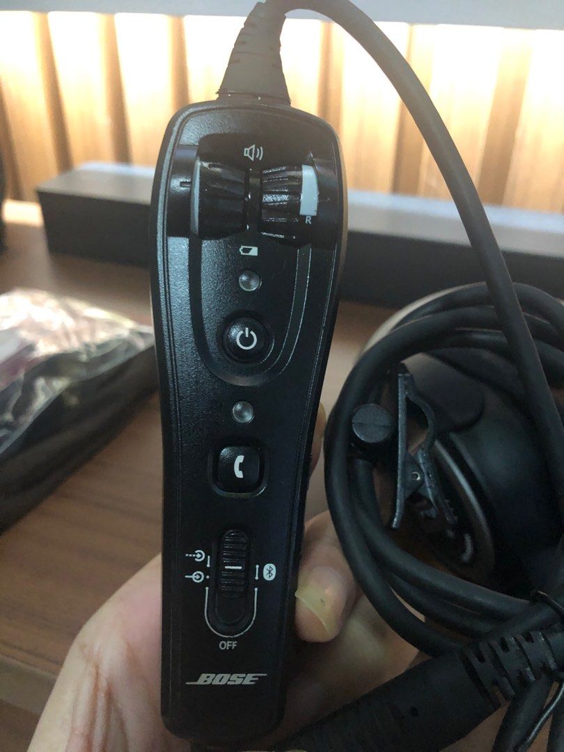 BOSE A20 aviation,single plug + ekstension, Elektronik, Audio di Carousell