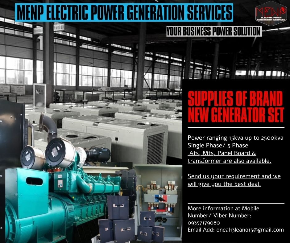BRANDNEW SILENT TYPE GENERATOR SET, Commercial & Industrial, Industrial ...
