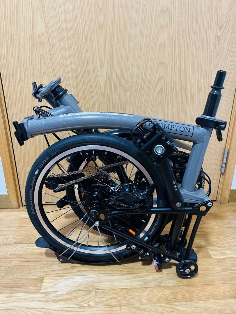 Brompton S4L P Line in Storm Grey, Sports Equipment, Bicycles & Parts ...