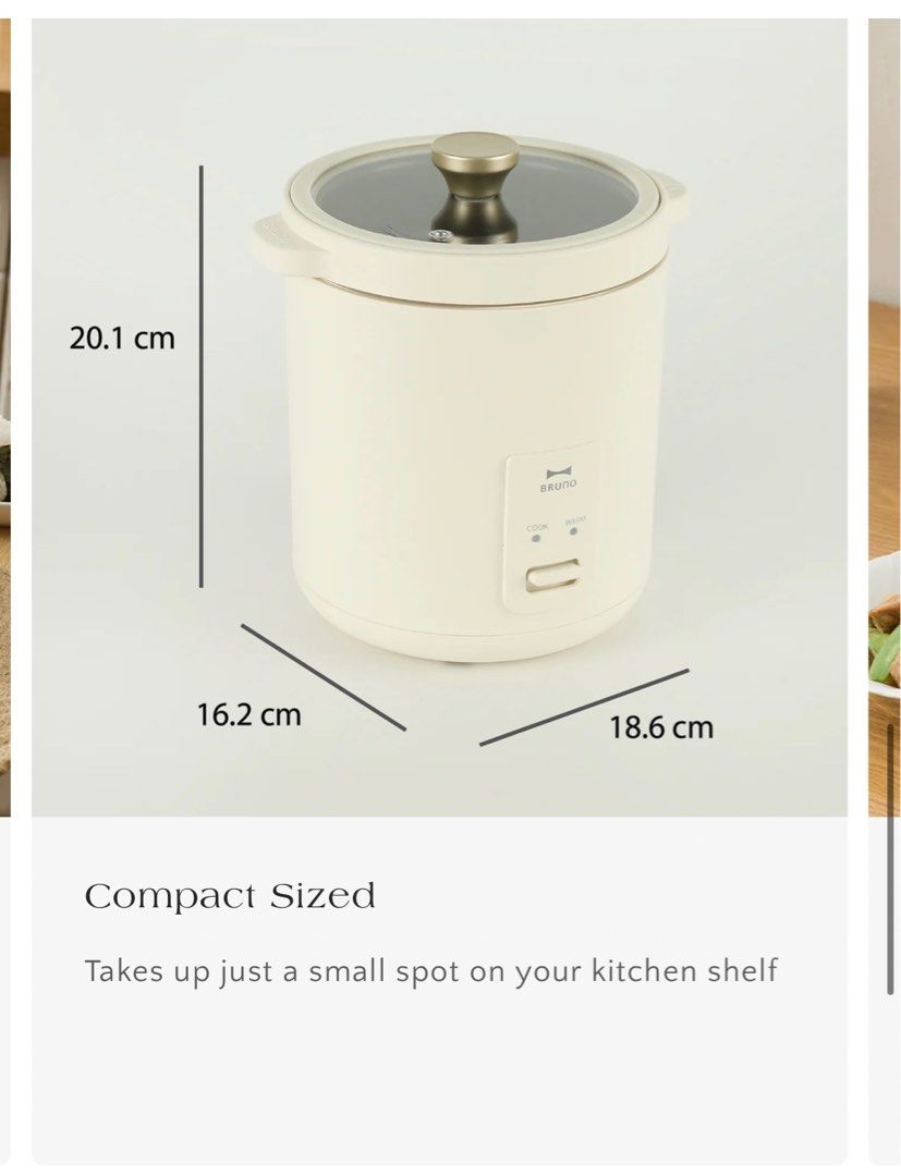 Bruno Compact Rice Cooker, TV & Home Appliances, Kitchen Appliances ...