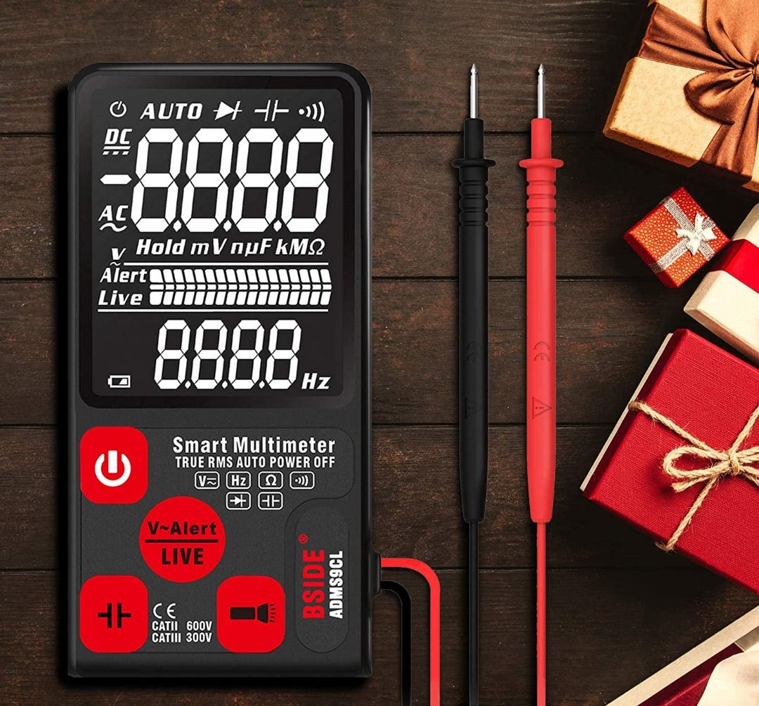 "BSIDE Multimeter, ADMS9CL Digital EBTN LCD 3 Lines Display Multi ...