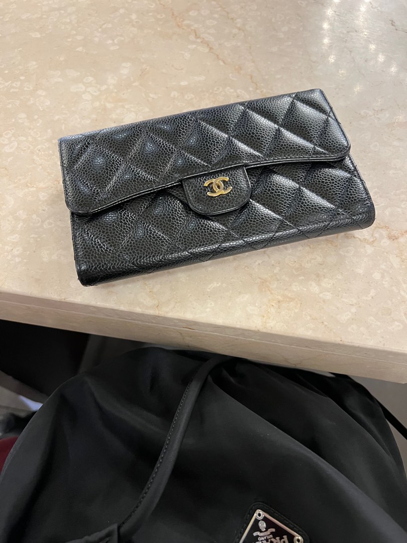 Chanel classic long wallet 2016, Luxury, Bags & Wallets on Carousell