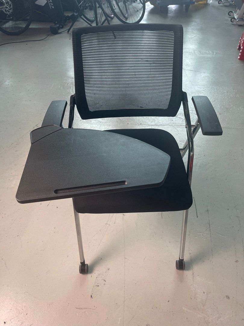 Classroom conference tablet chair with rollers, Furniture & Home Living ...