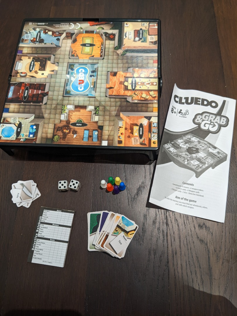 Cluedo grab and go board game, Hobbies & Toys, Toys & Games on Carousell