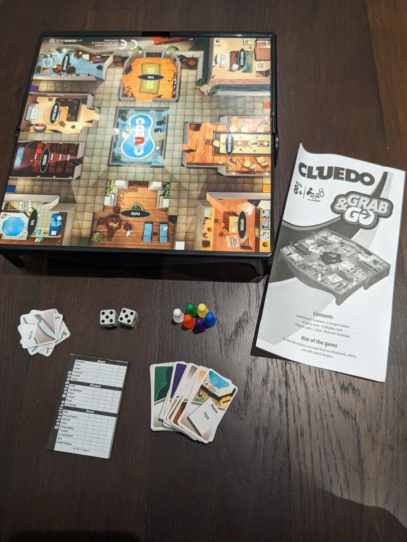 Cluedo grab and go board game, Hobbies & Toys, Toys & Games on Carousell