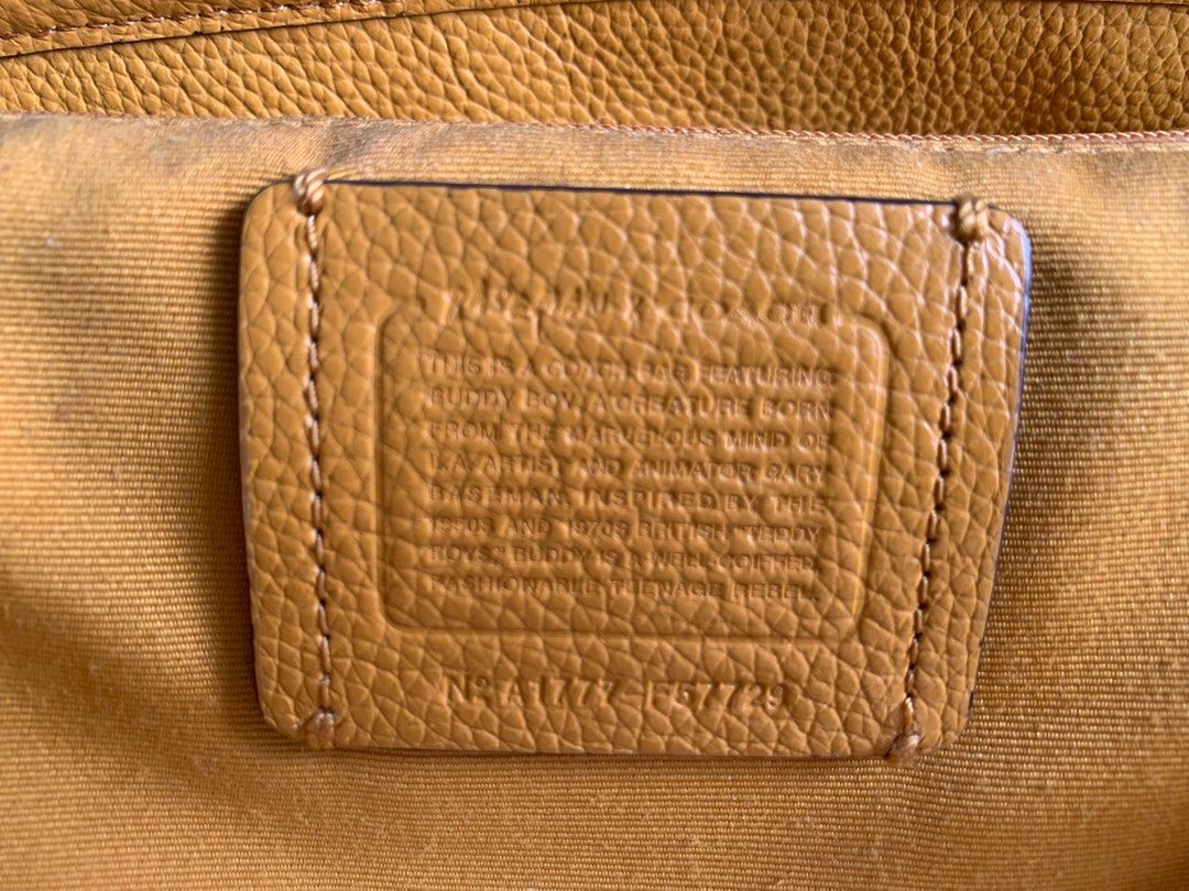 Coach X Baseman (Limited Edition) Buddy Boy City Tote in Pebble Leather ...