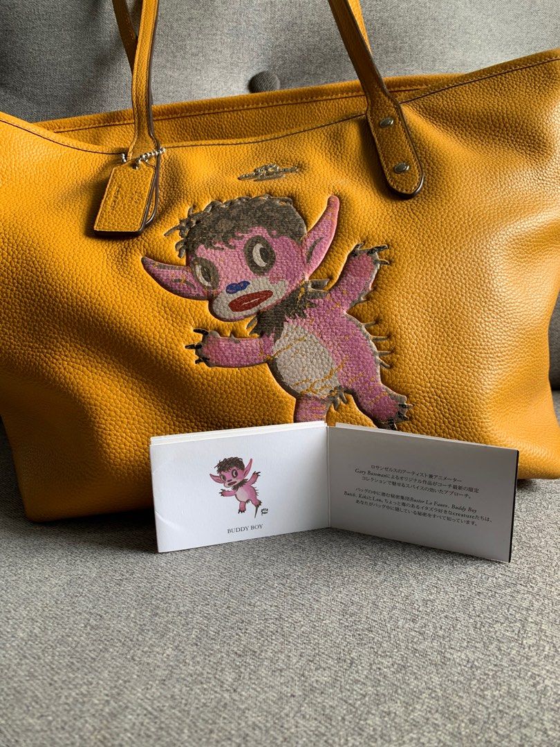 Coach X Baseman (Limited Edition) Buddy Boy City Tote in Pebble Leather ...