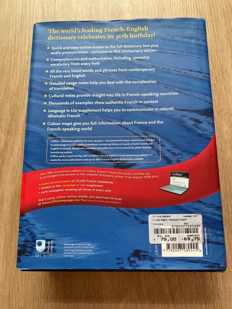 Collins Complete Unabridged French Dictionary Hobbies Toys Books