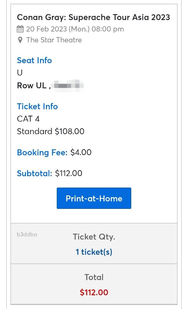 Conan Gray Superache Tour Singapore Cat 4, Tickets & Vouchers, Event ...