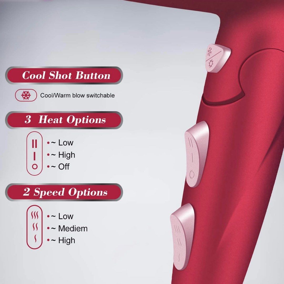 Confu 2000w Negative ion Hairdryer Hair Dryer, Women's Fashion, Watches ...