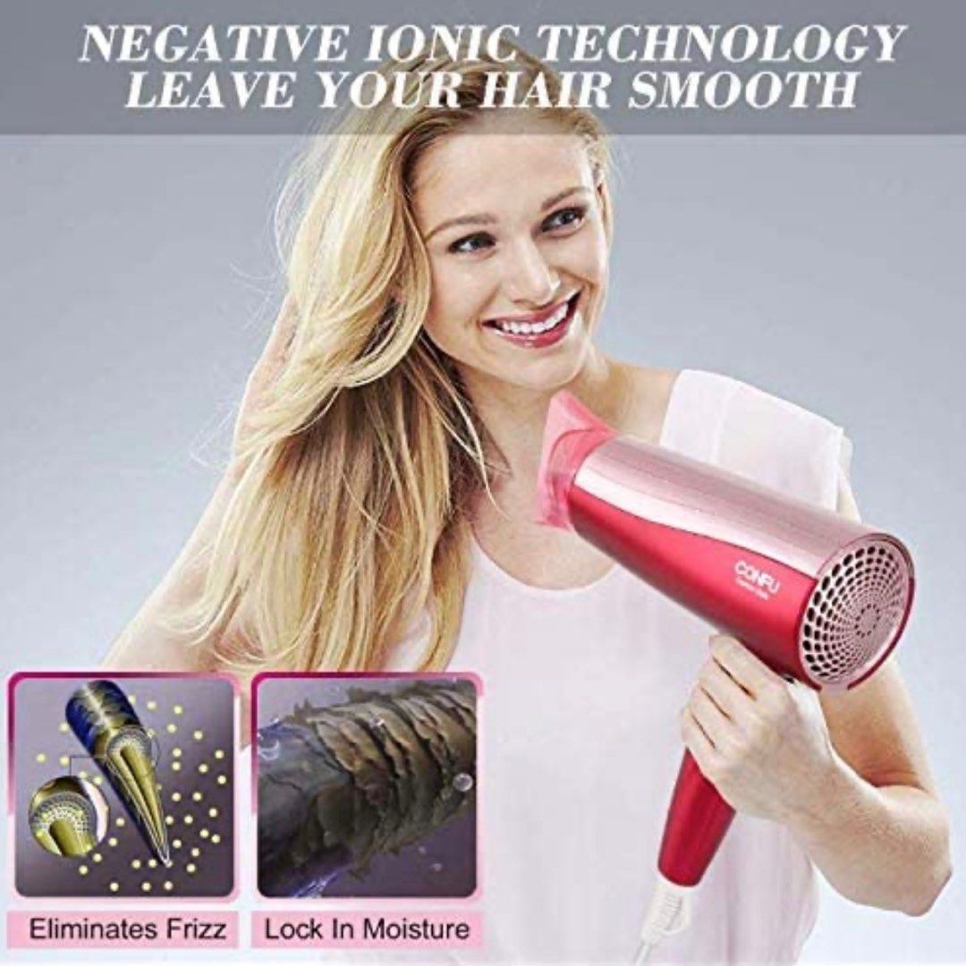 Confu 2000w Negative ion Hairdryer Hair Dryer, Women's Fashion, Watches ...