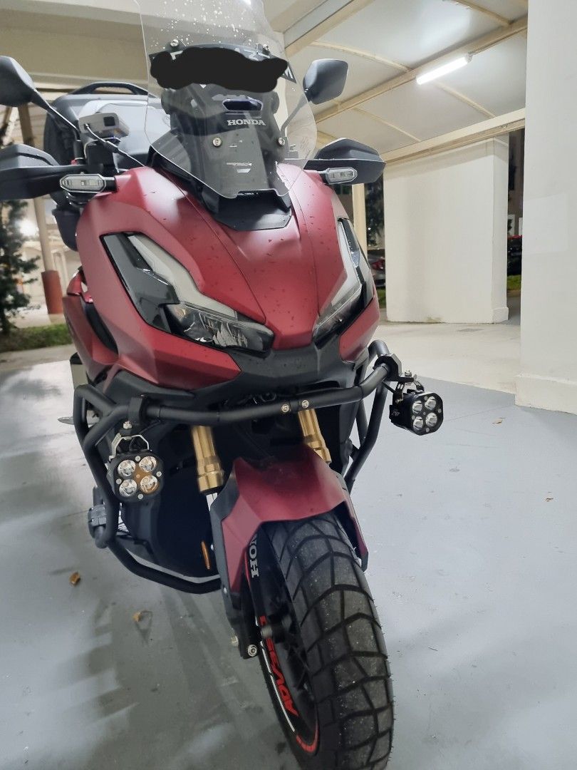 CREE foglights installed on Honda ADV 350, Motorcycles, Motorcycle ...