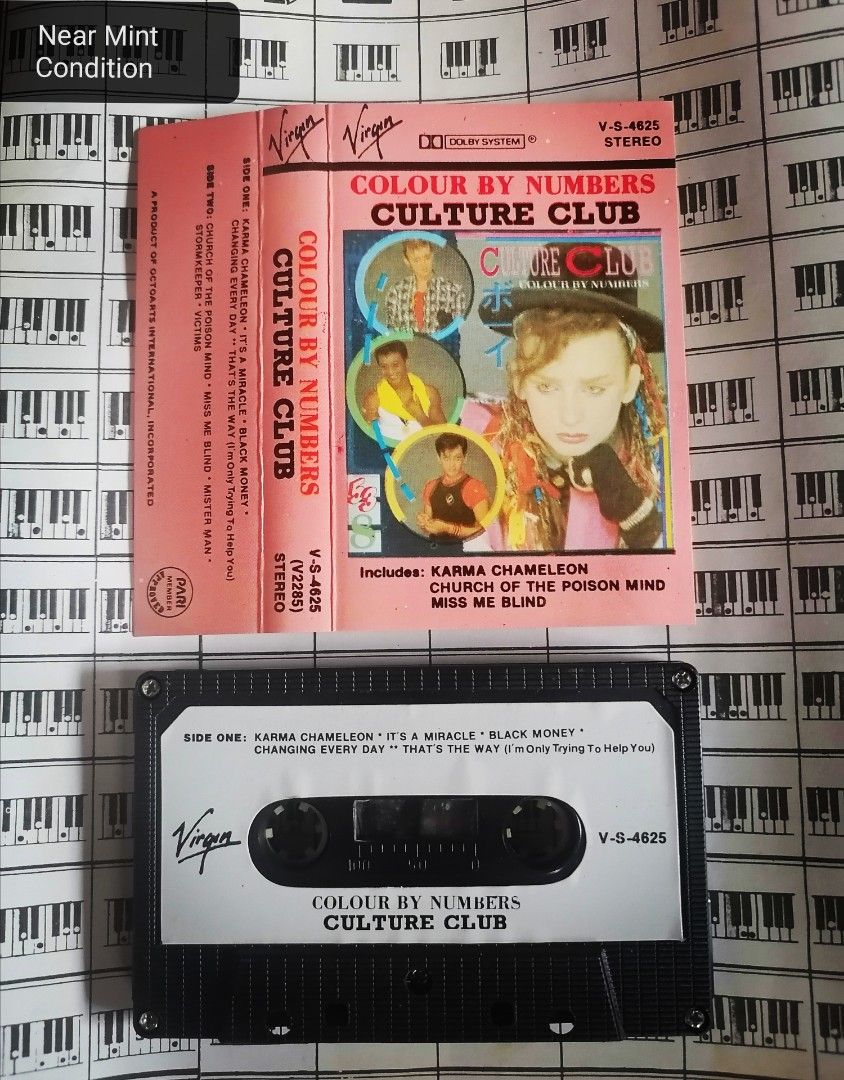 Culture Club Colour by Numbers Cassette Tapes For Sale Vintage ...