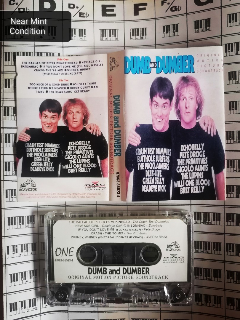 Dumb and Dumber Cassette Tape Soundtrack OST Movie Soundtracks Original ...