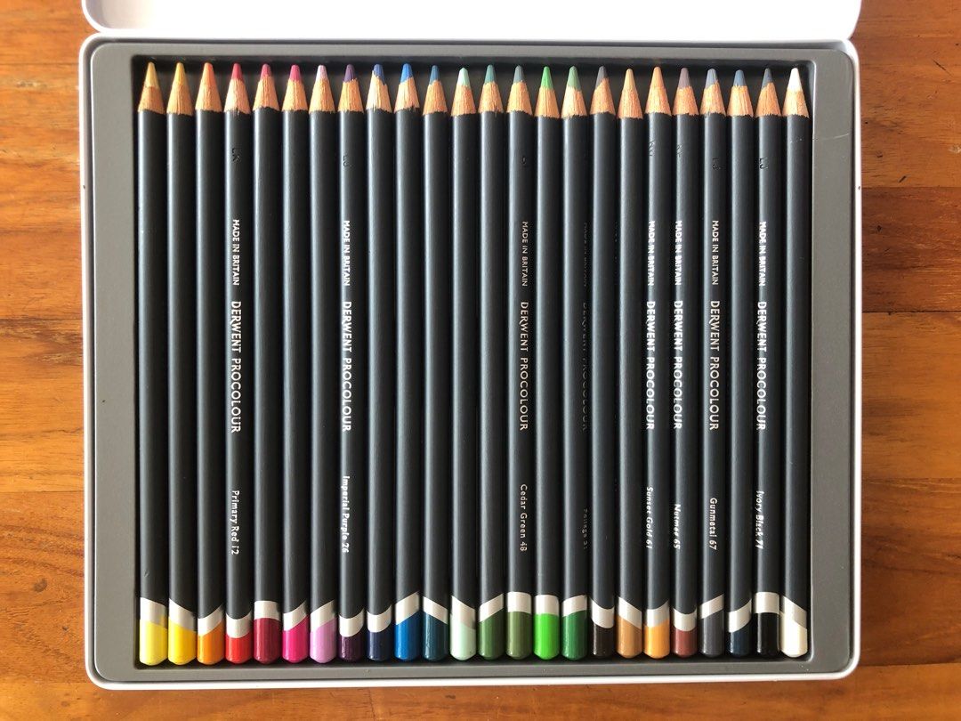Derwent Procolour Colour Pencils, Hobbies & Toys, Stationery & Craft ...