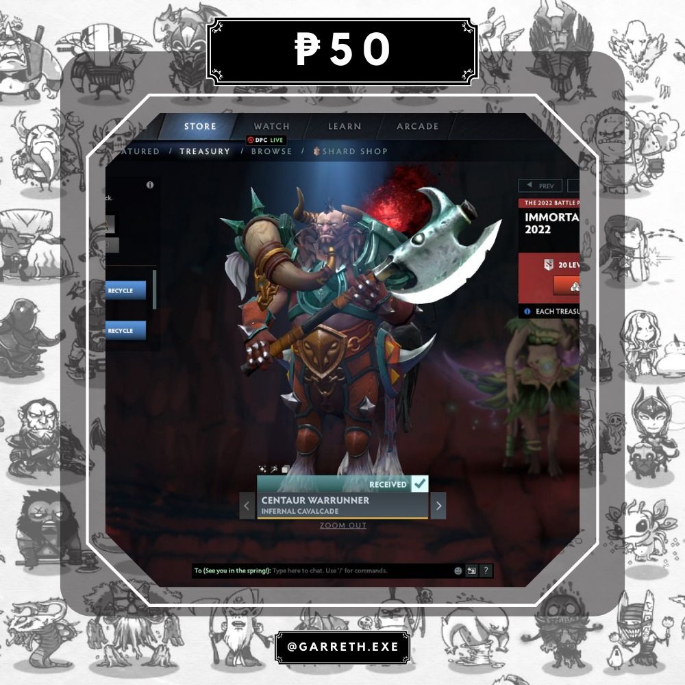 [DOTA] Immortal Treasure I 2022 - Centaur Warrunner, Video Gaming ...