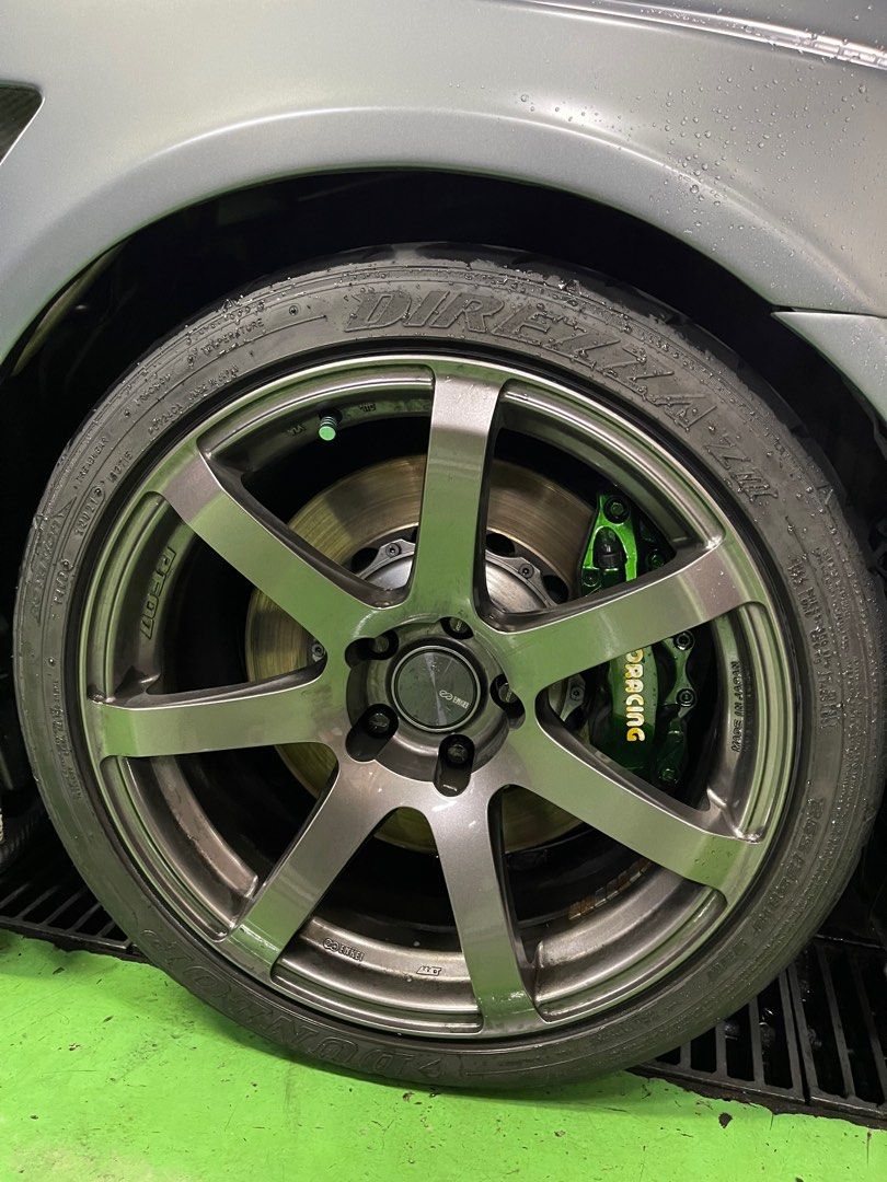 Enkei PF07 Original 18inch Rims and Tyre, Car Accessories, Tyres & Rims ...