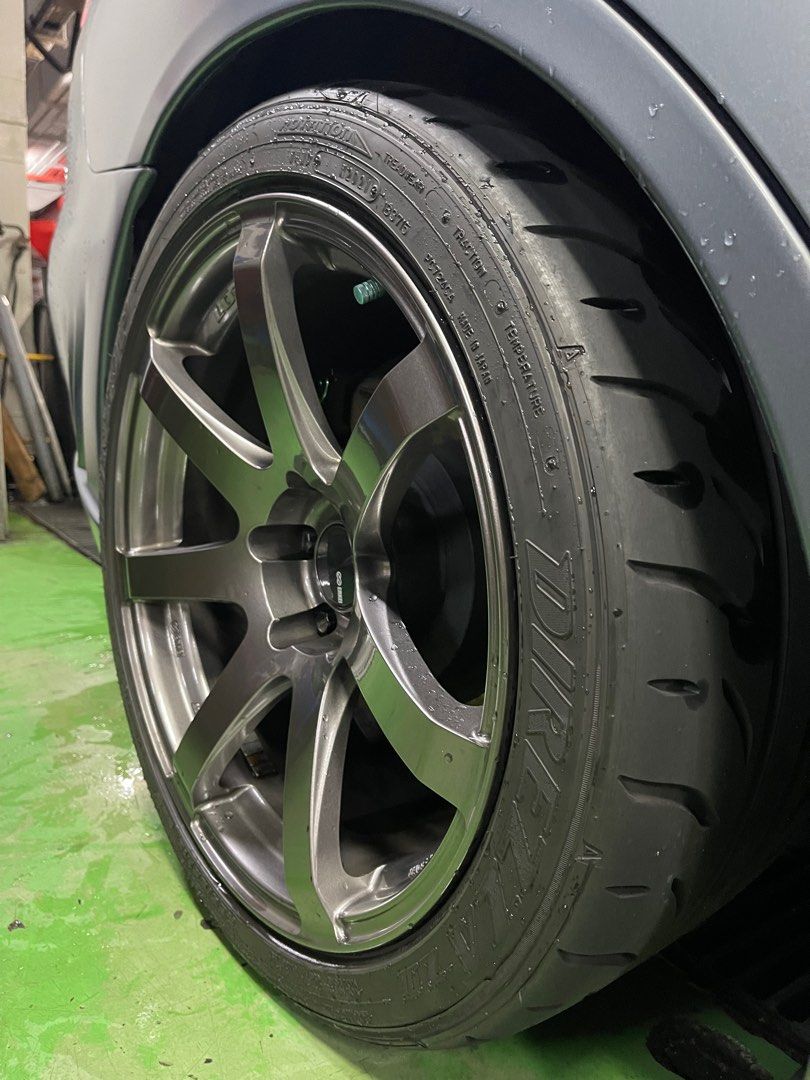 Enkei PF07 Original 18inch Rims and Tyre, Car Accessories, Tyres & Rims ...