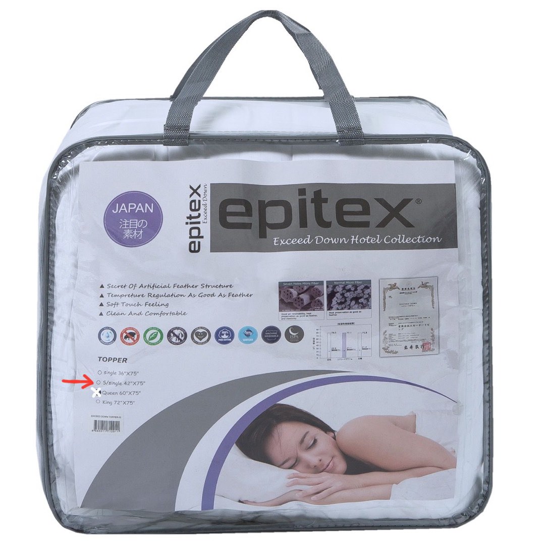 Epitex Mattress Topper, Furniture & Home Living, Bedding & Towels on ...