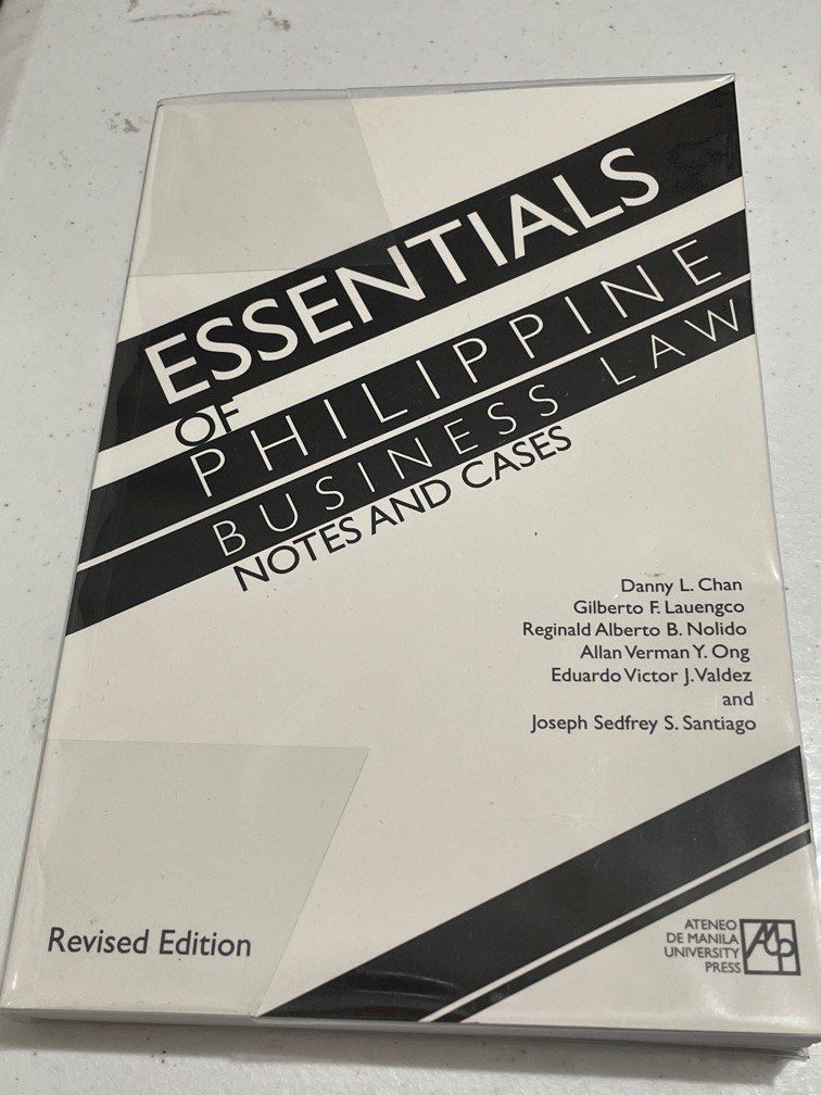 Essentials of Philippine Business Law, Hobbies & Toys, Books ...