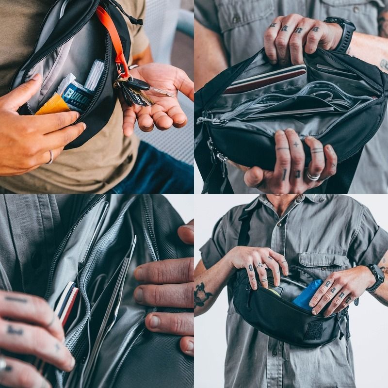 Evergoods Civic Access Sling 2L CAS2 - Black/Sage/Burgundy/Slate Gray ...