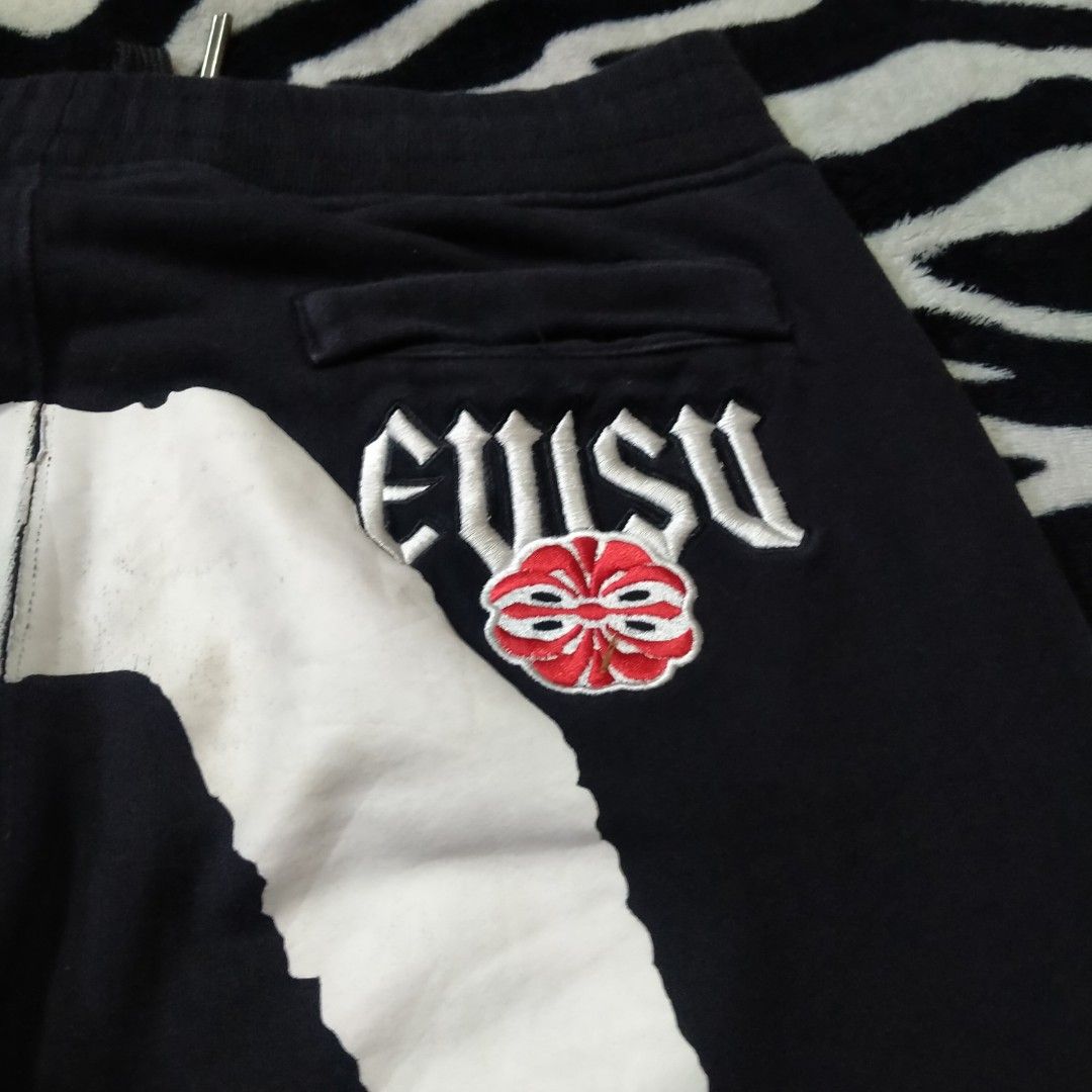 Evisu Jogger Pants, Men's Fashion, Bottoms, Joggers on Carousell