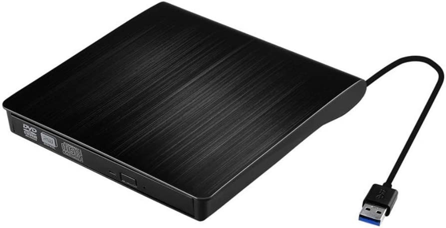 "External CD DVD Drive, USB 3.0 Portable Slim CD DVD +/-RW Drive Player ...