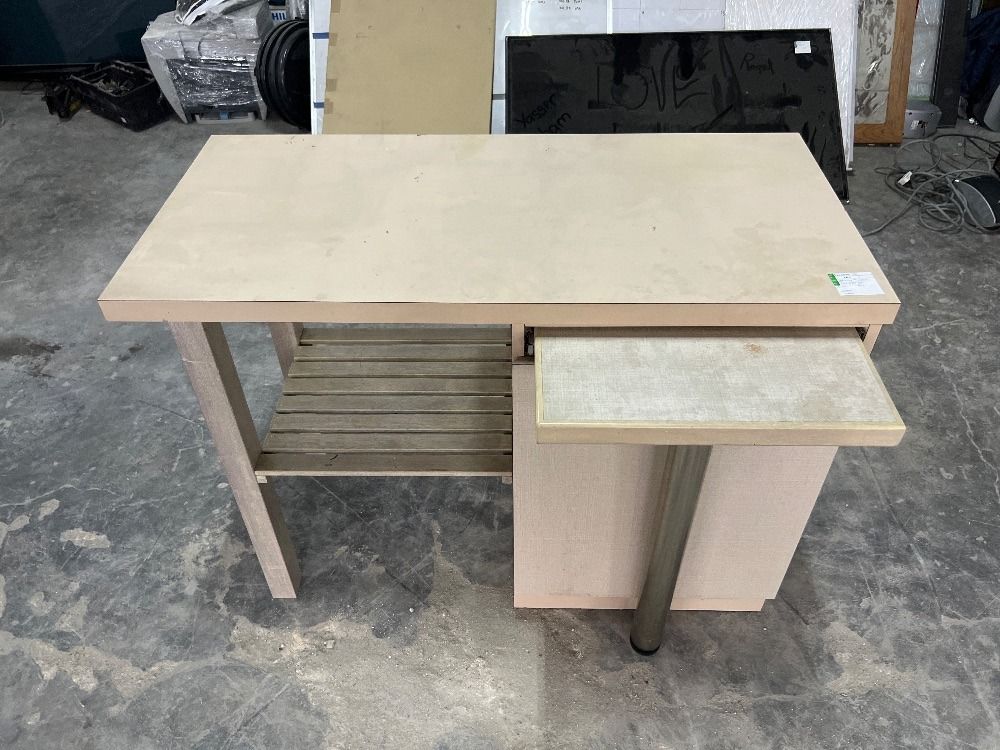 (F20048931) Light Brown Compact Retractable Work Desk / Meja Kerja ...